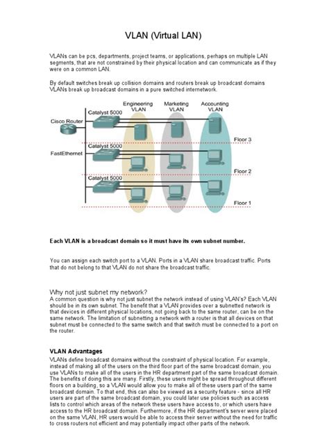 Vlan Ccna Pdf Network Switch Router Computing