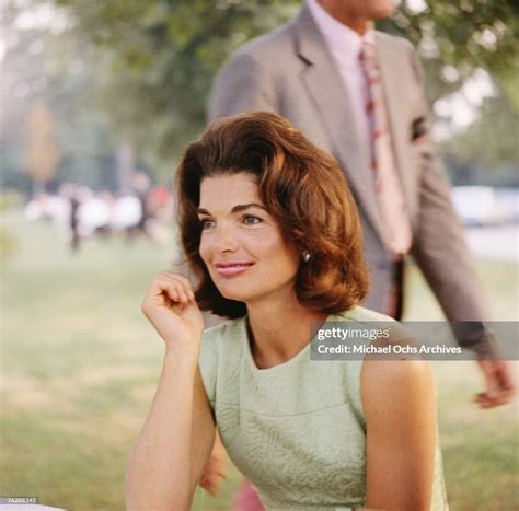 Former First Lady Jacqueline Kennedy Enjoys Herself At A Picnic Circa