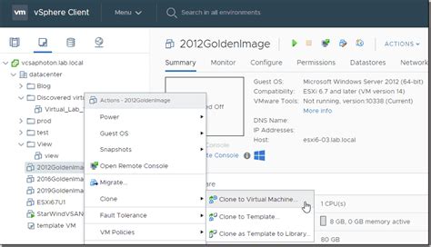 Clone A VMware VM With Guest OS Customization 4sysops