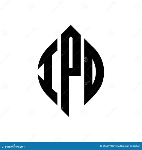 Ipo Circle Letter Logo Design With Circle And Ellipse Shape Ipo Ellipse Letters With