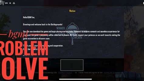 Bgmi New Update Problem Solve YouTube