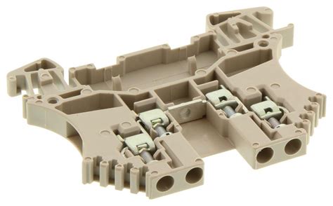 1031400000 Weidmuller Din Rail Mount Terminal Block 4 Positions 22 Awg