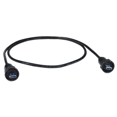 Waterproof USB 3 0 Type A Male Cable 1 Meter Quick Release Connectors