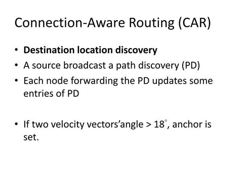 ppt connectivity aware routing car in vehicular ad hoc networks powerpoint presentation id