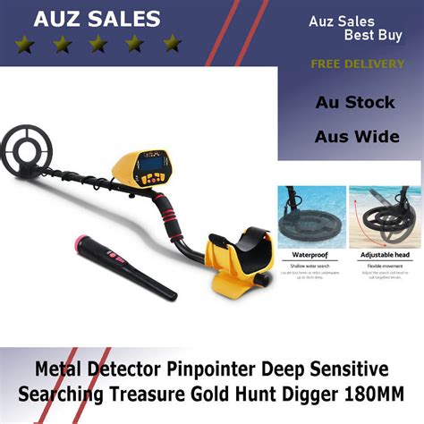 Metal Detector Pinpointer Deep Sensitive Searching Treasure Gold Hunt