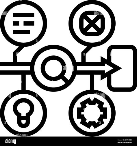 design sprint ux ui line icon vector illustration stock vector image