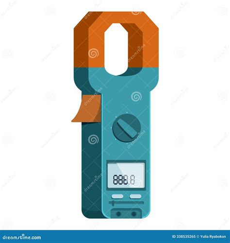 Digital Clamp Meter Multimeter Dc Ac Voltage Diode Continuity Tester Lcd Display 3d Rendering