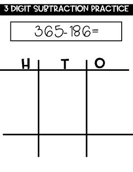 Digit Subtraction With Regrouping By Mrs Namnun TPT