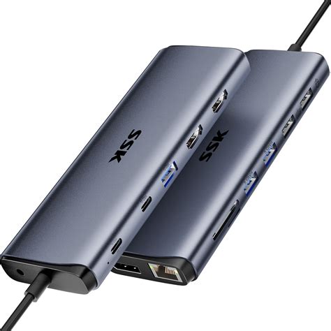 Usb4 Hub 8k Hdmi Newq Usb 4 0 Hub 40gbps Übertragung Kompatibel Mit Thunderbolt 3 4 Geräten