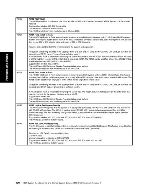 Features And