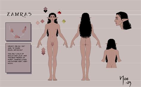 Zamras Reference Sheet Nude By Yoelain Hentai Foundry