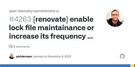 Renovate Enable Lock File Maintainance Or Increase Its Frequency If Its Already On · Issue