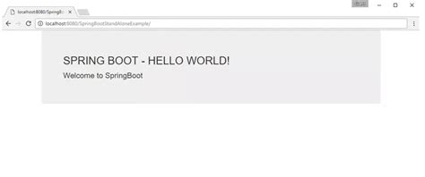 Spring Boot Introduction Hello World Example