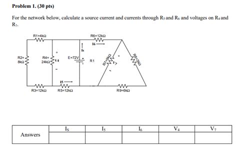 Solved For The Network Below Calculate A Source Current And Chegg Com