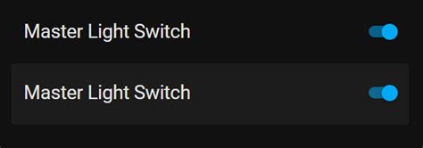 Entities Toggle Card Master Switch Dashboards And Frontend Home