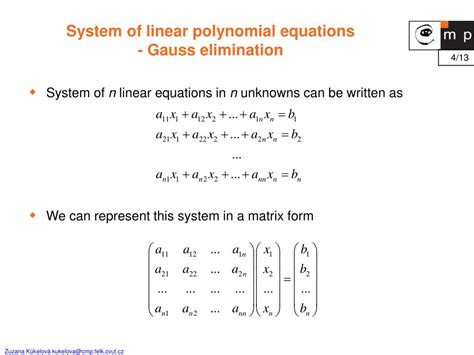 Ppt Methods For Solving Systems Of Polynomial Equations Powerpoint