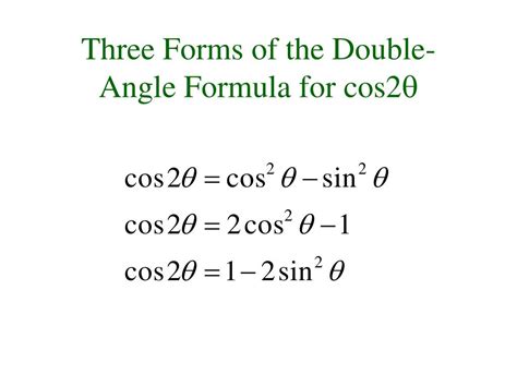 Double Angle Formula Of Cos At Marvin Wolbert Blog