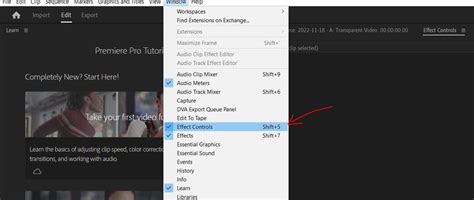 Solved Where Is The Effects Control Panel Adobe Product Community 11047931