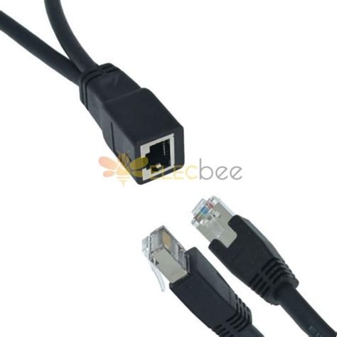 Elecbee RJ45 Male To Female Industrial Network Extension Cable CAT6 Gigabit High Flexible 3m