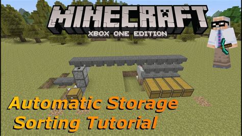 Minecraft Tutorial Automatic Storage Sorting System Youtube