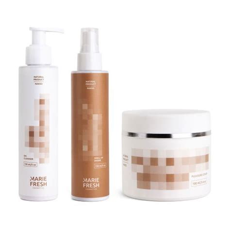 Набір для тіла Marie Fresh Cosmetics Naked Body Set батер 100 мл міст 150 мл пілінг 150