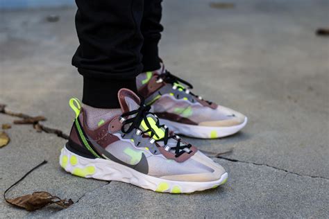Nike React Element 87 Desert Sand R Sneakers