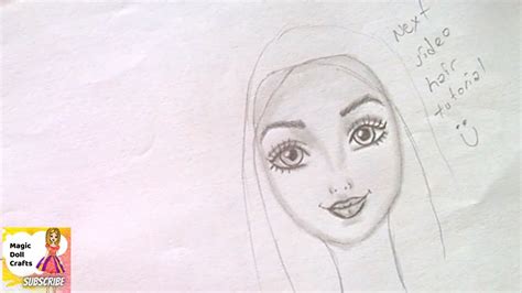 Barbie Face Drawing