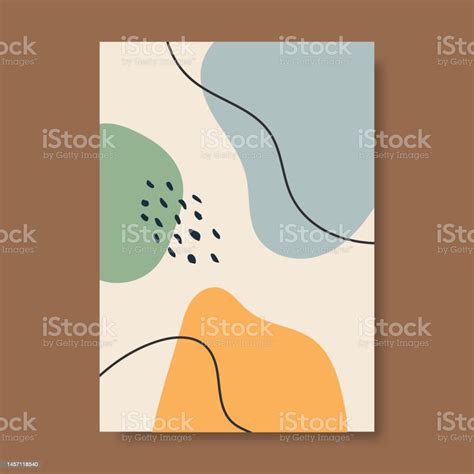 손으로 그린 예술적 배경 디자인 벽 장식 책 표지 브로셔 포스터 전단지 디자인에 사용할 수 있습니다 벡터 그림 0명에 대한 스톡