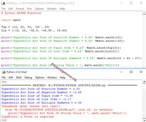 Python Asinh Function