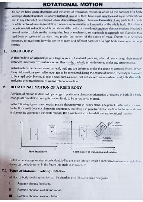 SOLUTION Physics Rotational Motion Rigid Body Rotational Motion Of Rigid Body Kinematics Of