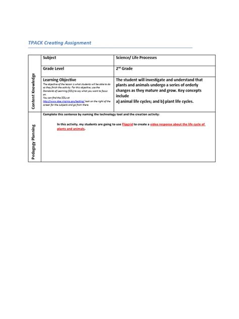 Tpack Template Creating Fall20 Pdf Mobile App Learning