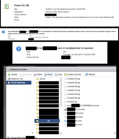 Vm Fine Every Day Until Lastnight Now Off And Invalid