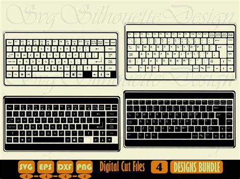Computer Keyboard Svg Computer Keyboard Clipart Computer Etsy