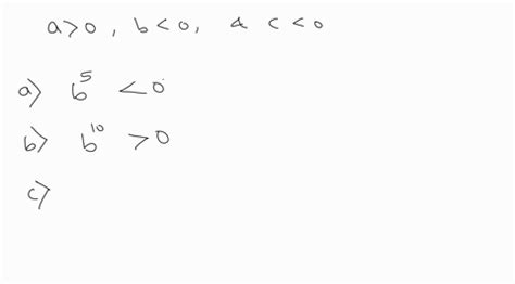 Let A B And C Be Real Numbers With A B
