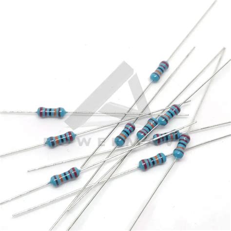 10pcs 220k Ohms 5 Band 1 4w Metal Film Resistor 1 Ohm For Pcb