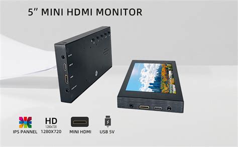 Viewmei 5 Inch Ips Small Hdmi Monitor 1280 720 Mini Lcd Screen Portable Display