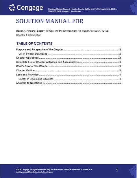 Solution Manual For Energy Its Uses And The Environment 6th Inspire Uplift