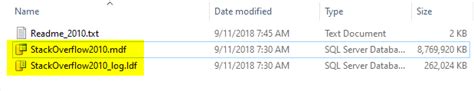 attach stackoverflow database to sql server