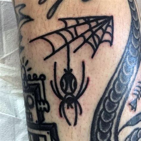 50 Traditional Spider Tattoo Designs For Men Webs Of Ideas Tatuaggi