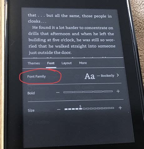 How To Change The Font Size And Style On A Kindle Paperwhite