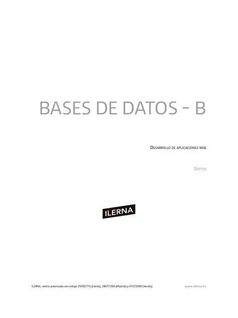 Recuperacion Base De Datos Pdf Mi Sql Bases De Datos