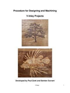 Procedure For Designing And Machining V Inlay Projects Procedure For Designing And Machining V