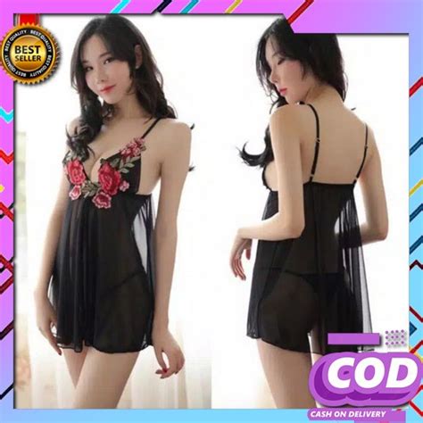 Jual Baju Dinas Malam Depan Suami Baju Bodysuit Lingerie Sexy Hot Binal Baj Cantik Kakak
