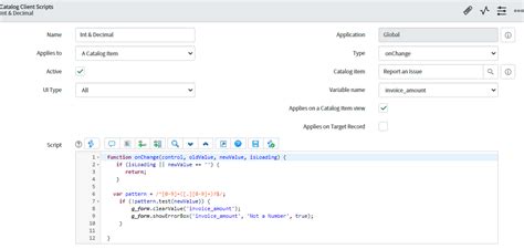 how to use variable validation regex records to co servicenow