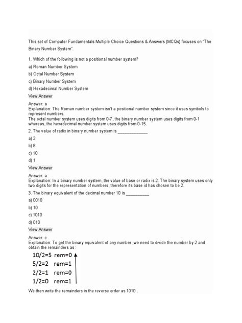 This Is Risc Multiple Choice Questions Pdf Numbers Lexicology