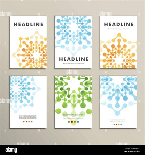 Vector Abstract Molecular Structure Cover Template Design Stock Vector Image And Art Alamy