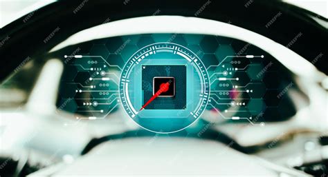Premium Photo Close Up Of Car Dashboard And Digital Interface Speedometer With Automatic