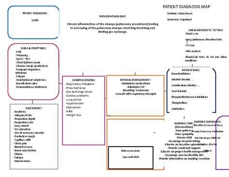 Patho Map 4 Copd Concept Map Patient Diagnosis Copd