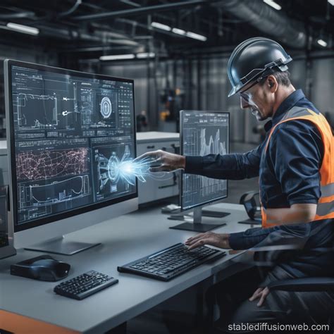 Industrial Automation Safety With Cybersecurity Stable Diffusion Online