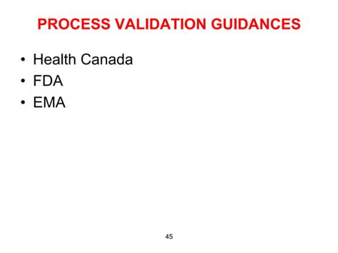 Process Validation Guidances FDA And Global PDF Pharmaceutical Industry Industries